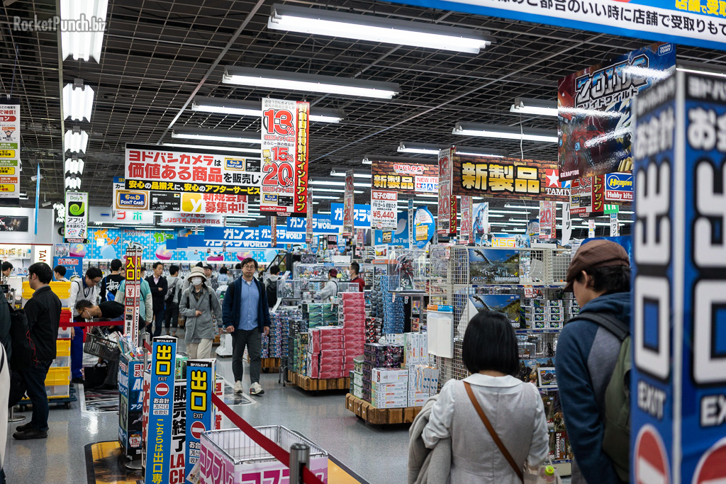 Scale model shopping in Akihabara, Tokyo – Rocket Punch – https://www ...